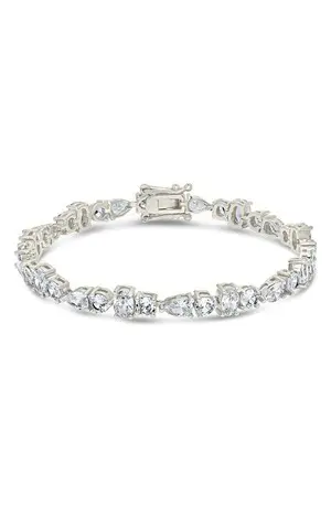 Sterling Forever Cubic Zirconia Bracelet - Silver