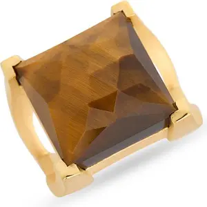 DEAN DAVIDSON Plaza Tiger's Eye Ring - Tiger Eye/gold