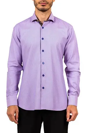 MACEOO Einstein Ascension Contemporary Fit Button-up Shirt - Pink