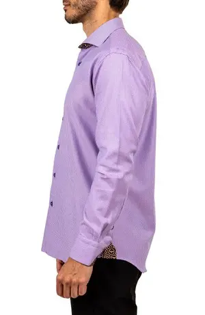 MACEOO Einstein Ascension Contemporary Fit Button-up Shirt - Pink