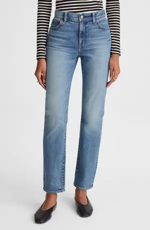MADEWELL The Jules Ankle Slim Straight Leg Jeans