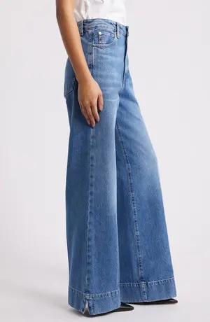 FRAME The Slice High Waist Flare Jeans - Drift