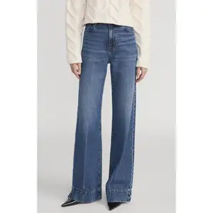 FRAME The Slice High Waist Flare Jeans - Headliner