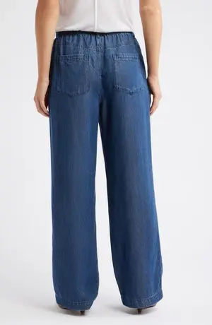 CLOTH & STONE Wide Leg Crop Denim Pants