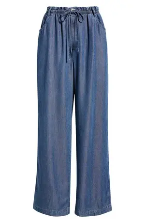 CLOTH & STONE Wide Leg Crop Denim Pants