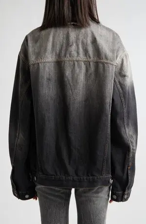 Acne Studios Robert Trafalgar Distressed Denim Jacket