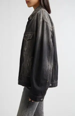 Acne Studios Robert Trafalgar Distressed Denim Jacket