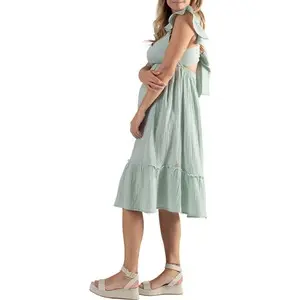 CACHE COEUR Melody Maternity Dress - Sky