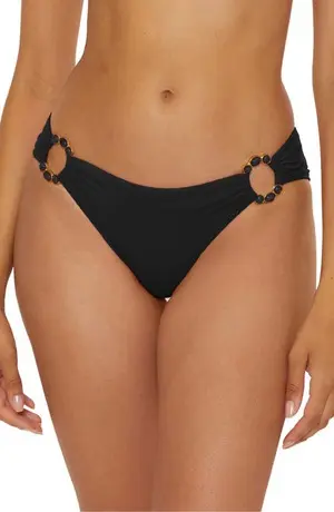 BECCA® By Rebecca Virtue Marble Canyon Bikini Bottom - Black