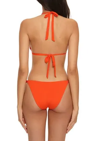 BECCA By Rebecca Virtue Color Code Triangle Bikini Top Tangelo