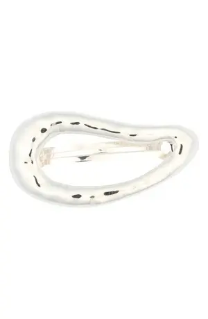 Ettika Liquid Wave Barrette - Silver