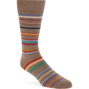 Paul Smith Martin Stripe Crew Socks - Tan