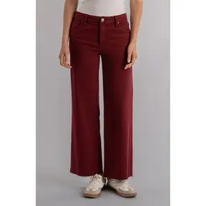 Women's Red High Waisted Jeans