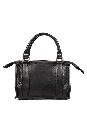 ROAN Visual Leather Satchel - Black Flame Tml