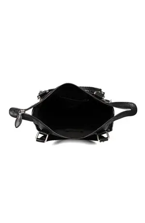 ROAN Visual Leather Satchel - Black Flame Tml
