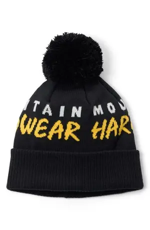 Mountain Hardwear Aprespro Pom Beanie Black
