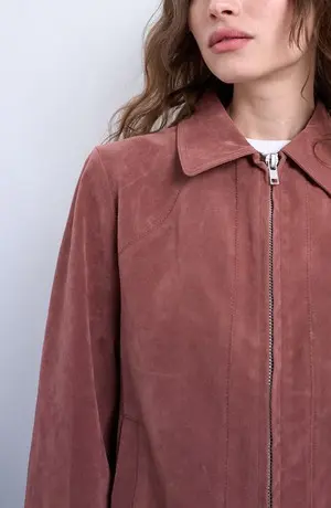 Topshop Faux Suede Shacket