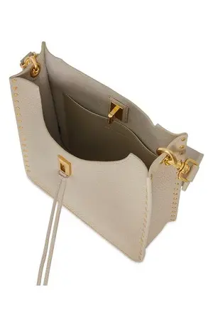 Rebecca Minkoff Medium Darren Leather Feed Crossbody Bag - Stone