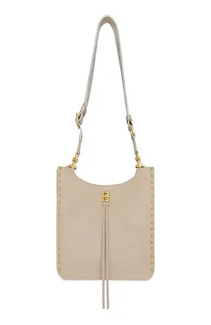 Rebecca Minkoff Medium Darren Leather Feed Crossbody Bag - Stone