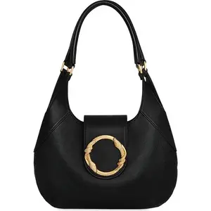 Rebecca Minkoff Snake Ring Leather Crescent Shoulder Bag