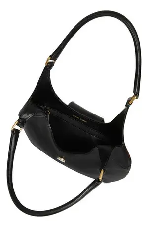 Rebecca Minkoff Snake Ring Leather Crescent Shoulder Bag