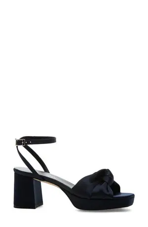 275 CENTRAL Malik Ankle Strap Platform Sandal - Navy