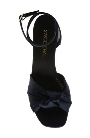 275 CENTRAL Malik Ankle Strap Platform Sandal - Navy