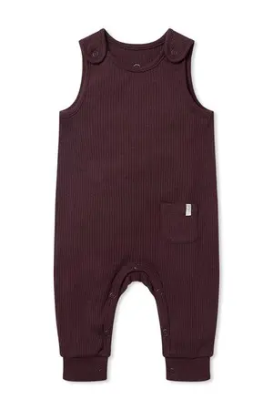 MORI Ribbed Romper - Berry