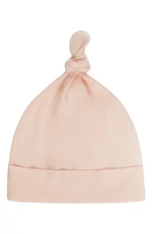QUINCY MAE Knotted Organic Cotton Hat - Petal