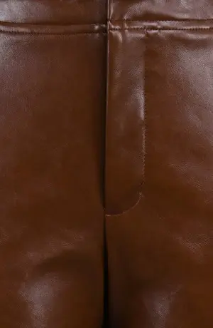 House Of Cb Adara Vegan Leather Flare Pants