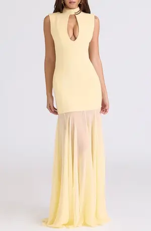 House Of Cb Mock Neck Evening Dresses