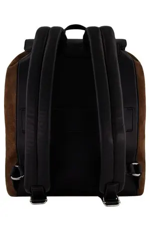 Vince Drayton Suede Flap Backpack
