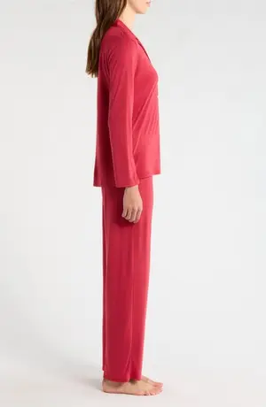 Natori Embroidered Jersey Pajamas