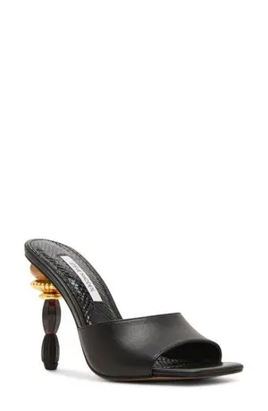 Steve Madden Sia Statement High Heel Slide Sandal - Black