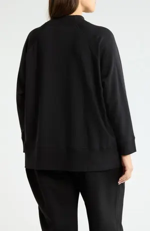 Eileen Fisher Mock Neck Knit Top
