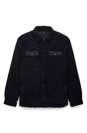 Prana Encinitas Fleece Shirt Jacket - Black