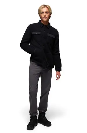 Prana Encinitas Fleece Shirt Jacket - Black