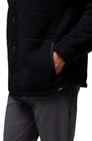 Prana Encinitas Fleece Shirt Jacket - Black