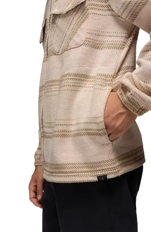 Prana Heritage Flannel Zip-up Shirt - Hush