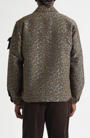 BEAMS Camo Jacquard Shirt Jacket