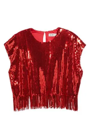 ICHI Ihmollia Sequin Top