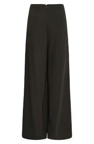ICHI Pleated Wide Leg Trousers