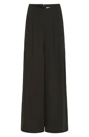 ICHI Pleated Wide Leg Trousers