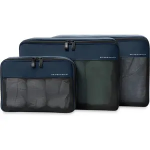 Briggs & Riley 3-piece Carry-on Compression Packing Cubes - Navy