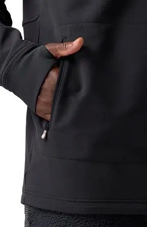 BACKCOUNTRY Destination Softshell Fleece Hoodie - Black