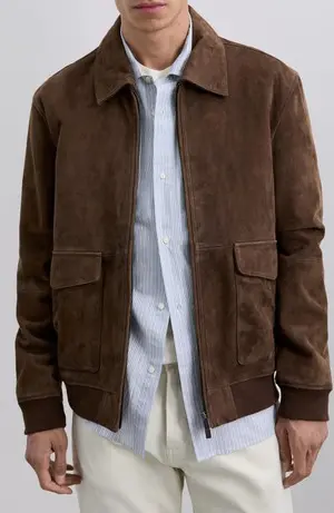 SCALPERS Suede Shirt Jacket
