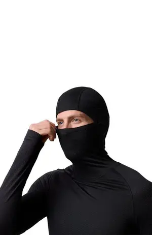 BACKCOUNTRY Pines Microgrid Ultra-lt Balaclava Top - Black