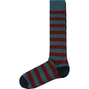 SCALPERS Striped Crew Socks - Duck