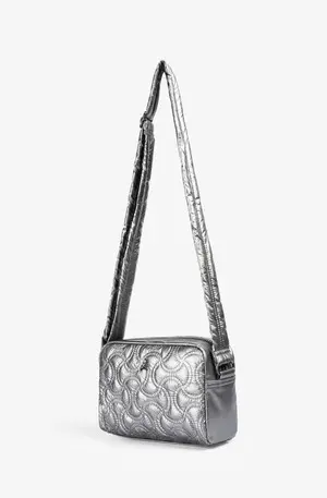 SCALPERS Quilted Crossbody Bag - Silver