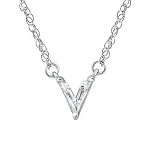 BLISS DIAMOND Diamond Initial Pendant Necklace - 14k White Gold